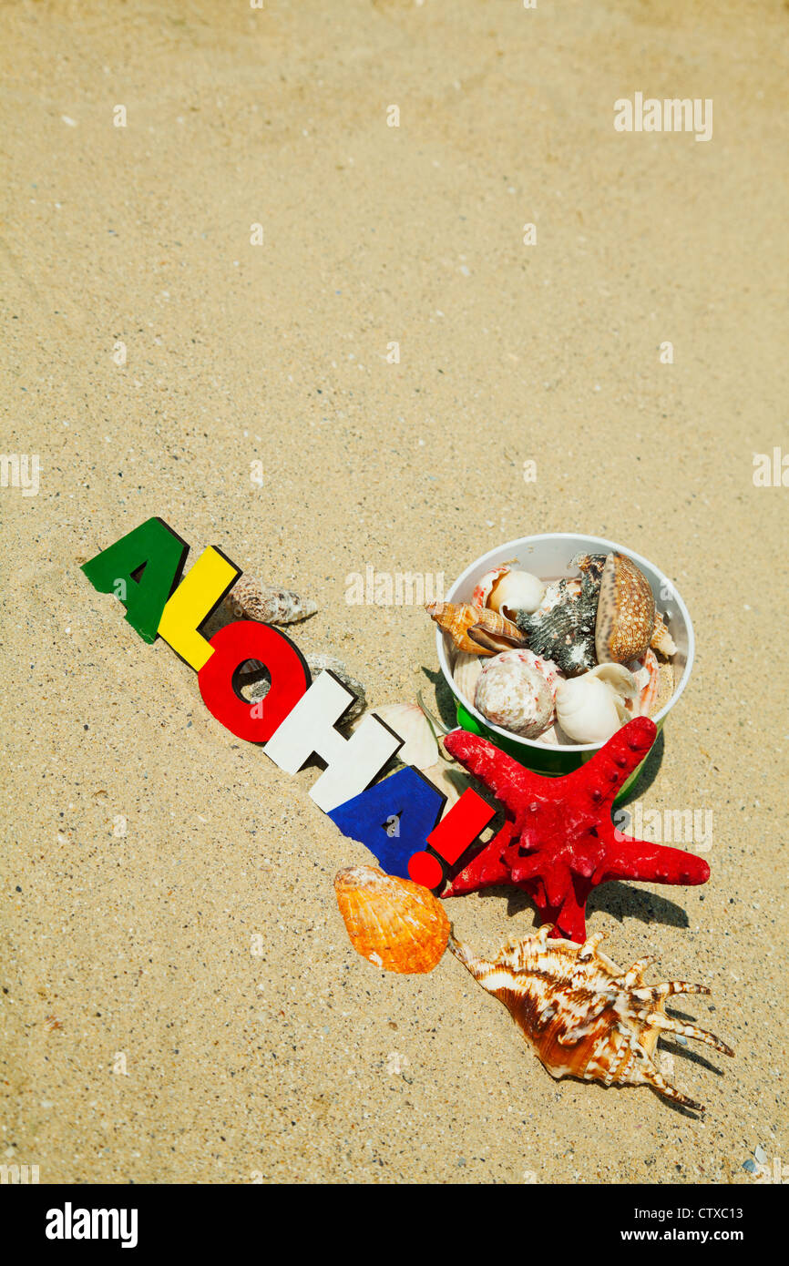 Aloha word hi-res stock photography and images - Alamy