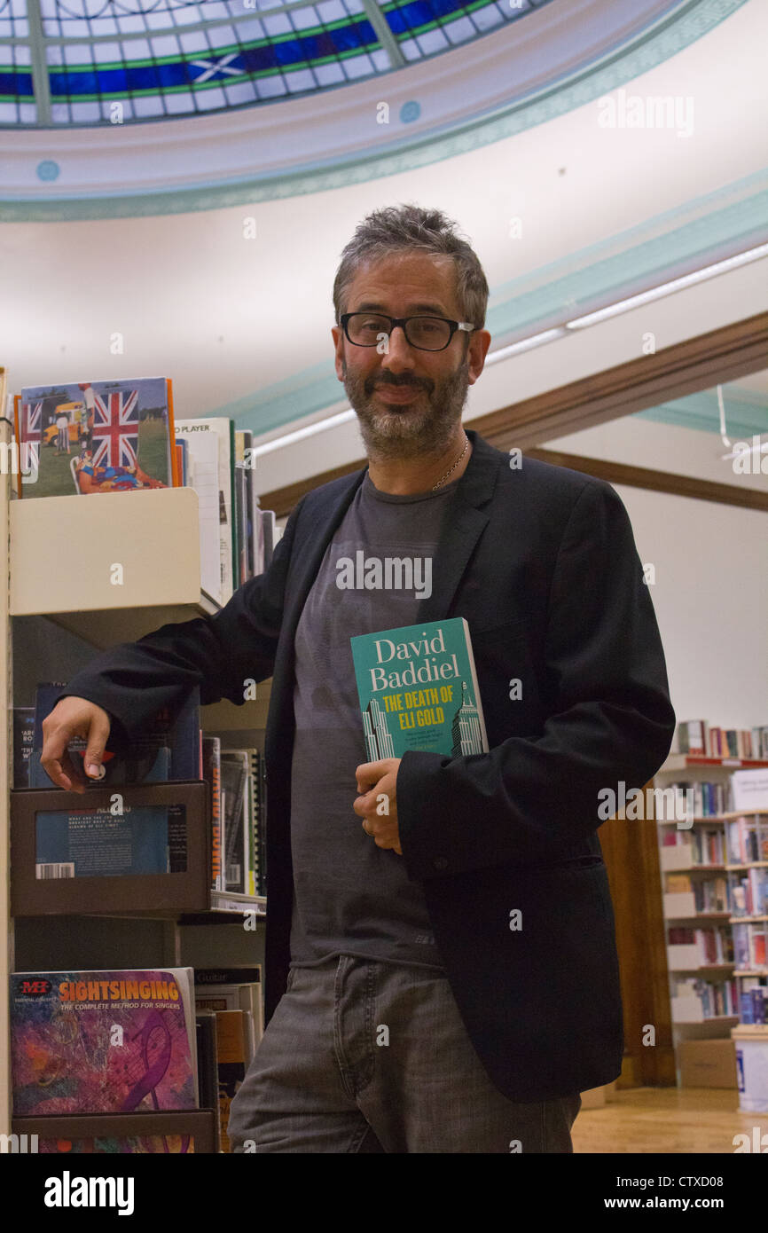 Author, Comedian, Actor, David Baddiel with his new book: "The Death of ...