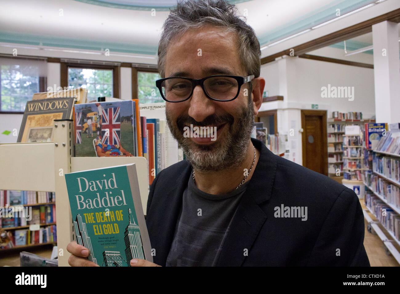 Author, Comedian, Actor, David Baddiel with his new book: "The Death of ...