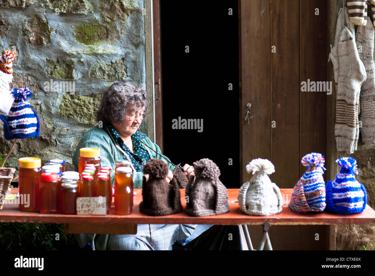 Tradional stall forest walk Madeira Portugal Stock Photo - Alamy