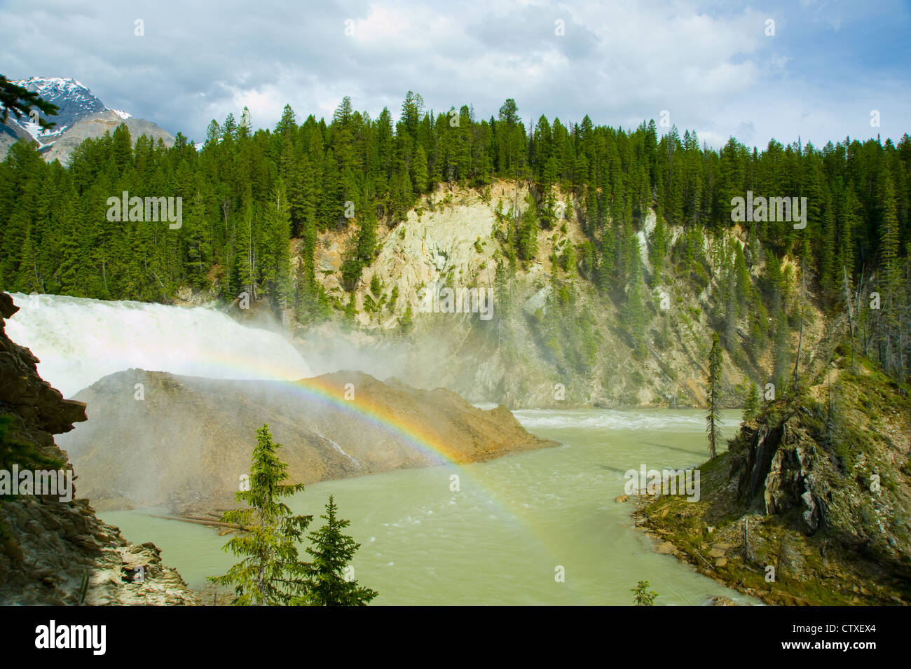 Wapta falls the kicking horse river at yoho national park hi-res stock ...