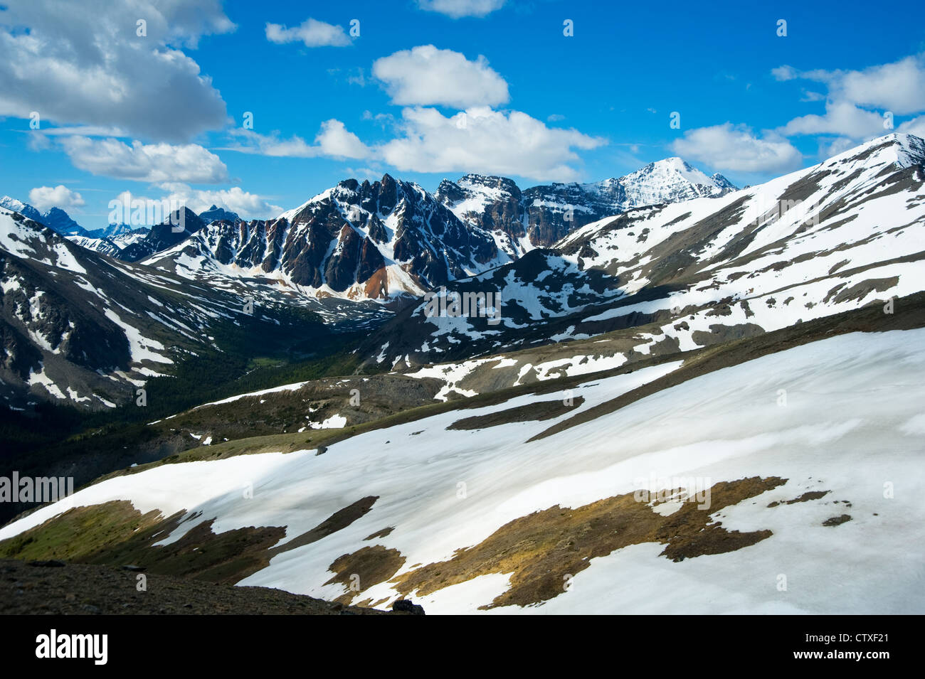 view of the ridge covered with snow Stock Photo - Alamy