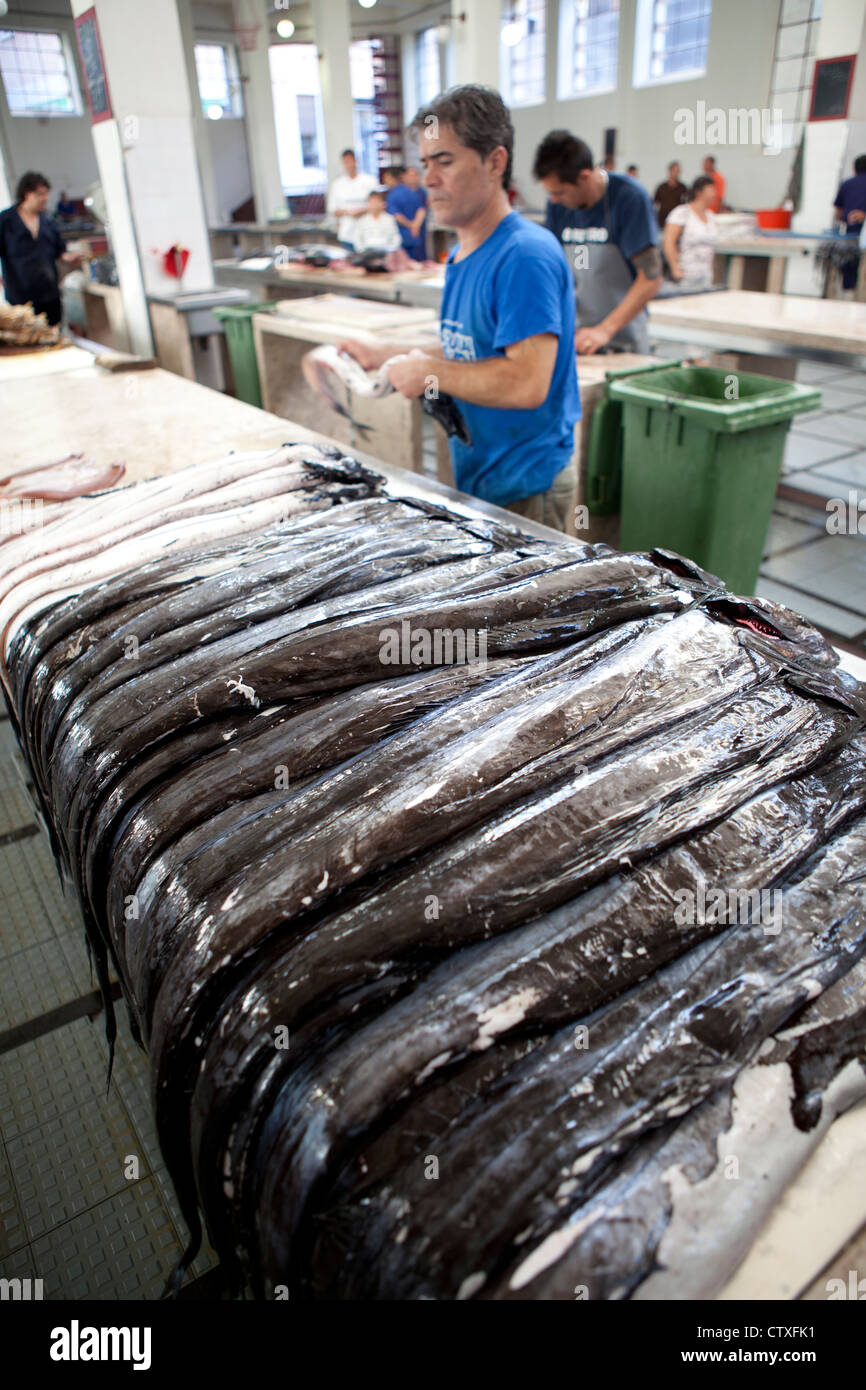 Fresh Fish market Funchal Madeira Portugal Stock Photo - Alamy