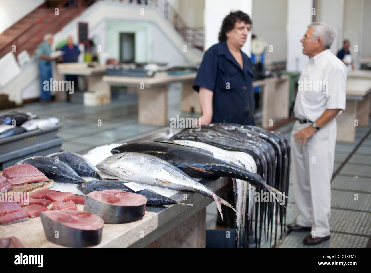 Fresh Fish market Funchal Madeira Portugal Stock Photo - Alamy