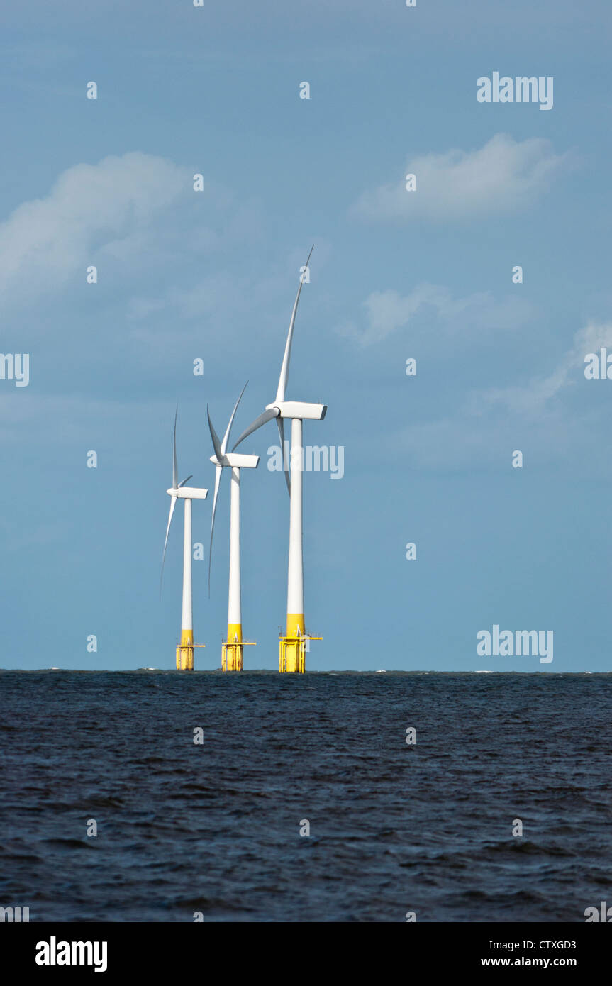 Offshore wind turbines scroby sands wind farm Stock Photo - Alamy