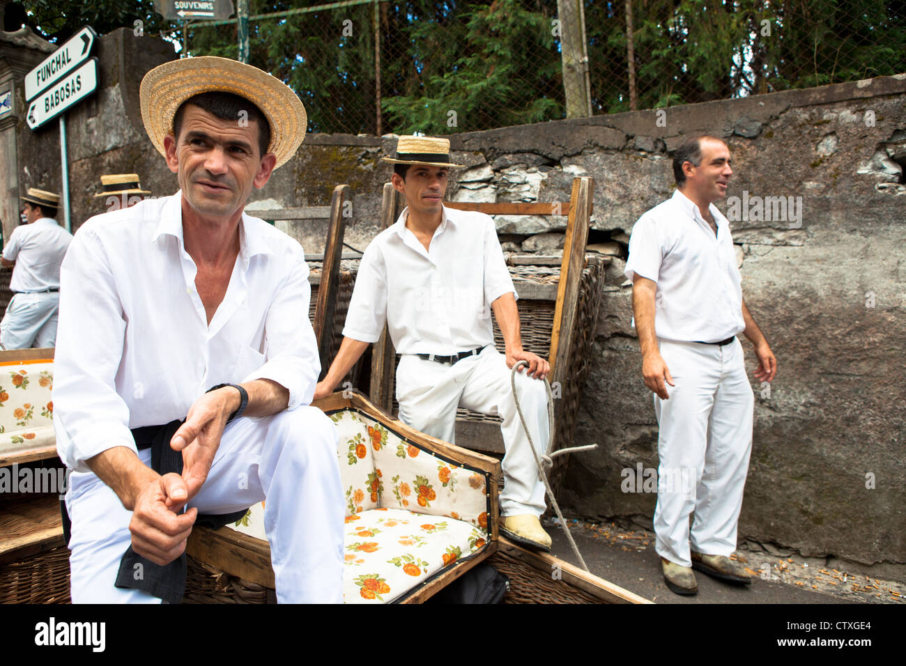 Funchal basket hi-res stock photography and images - Alamy