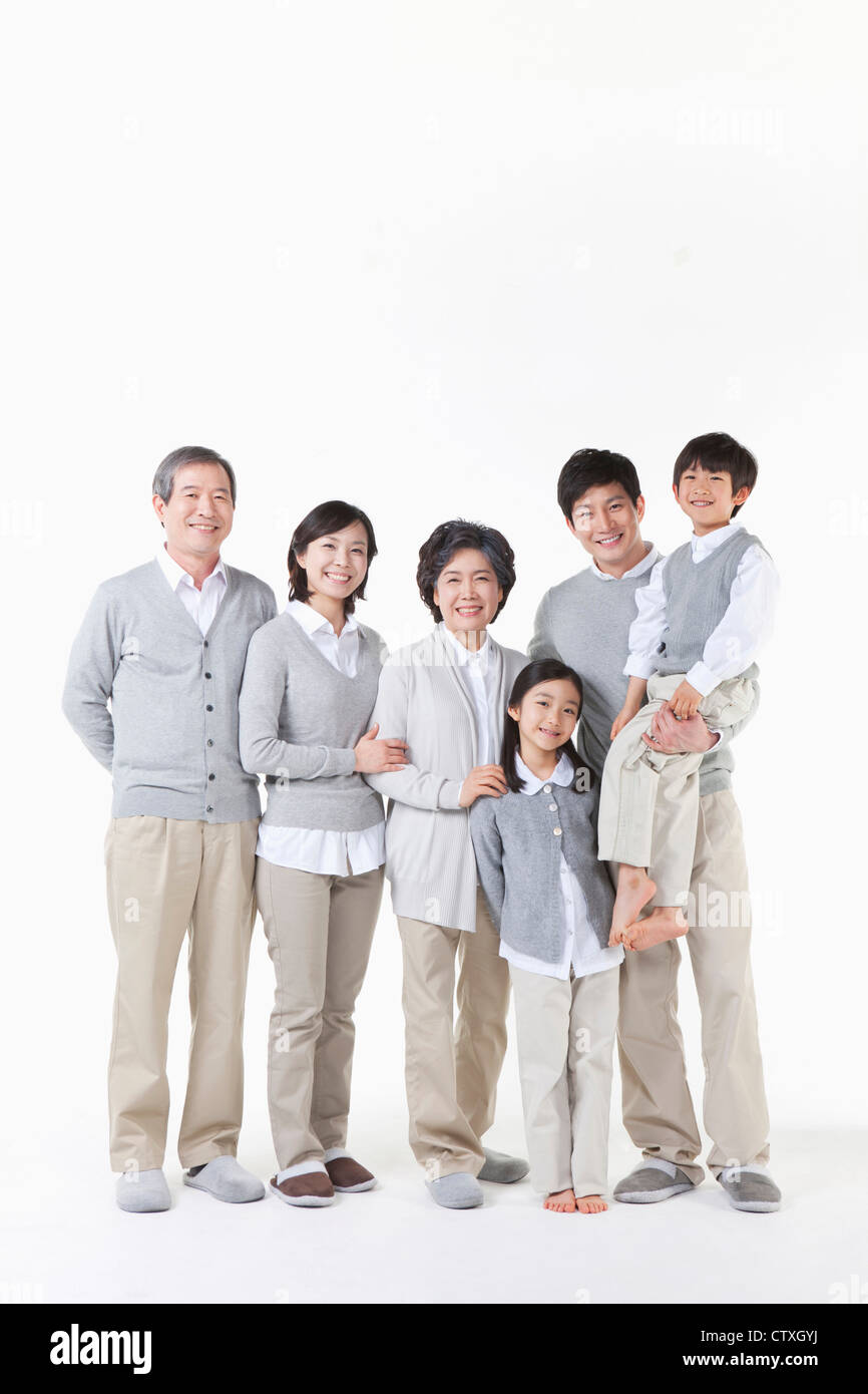 A large family Stock Photo - Alamy