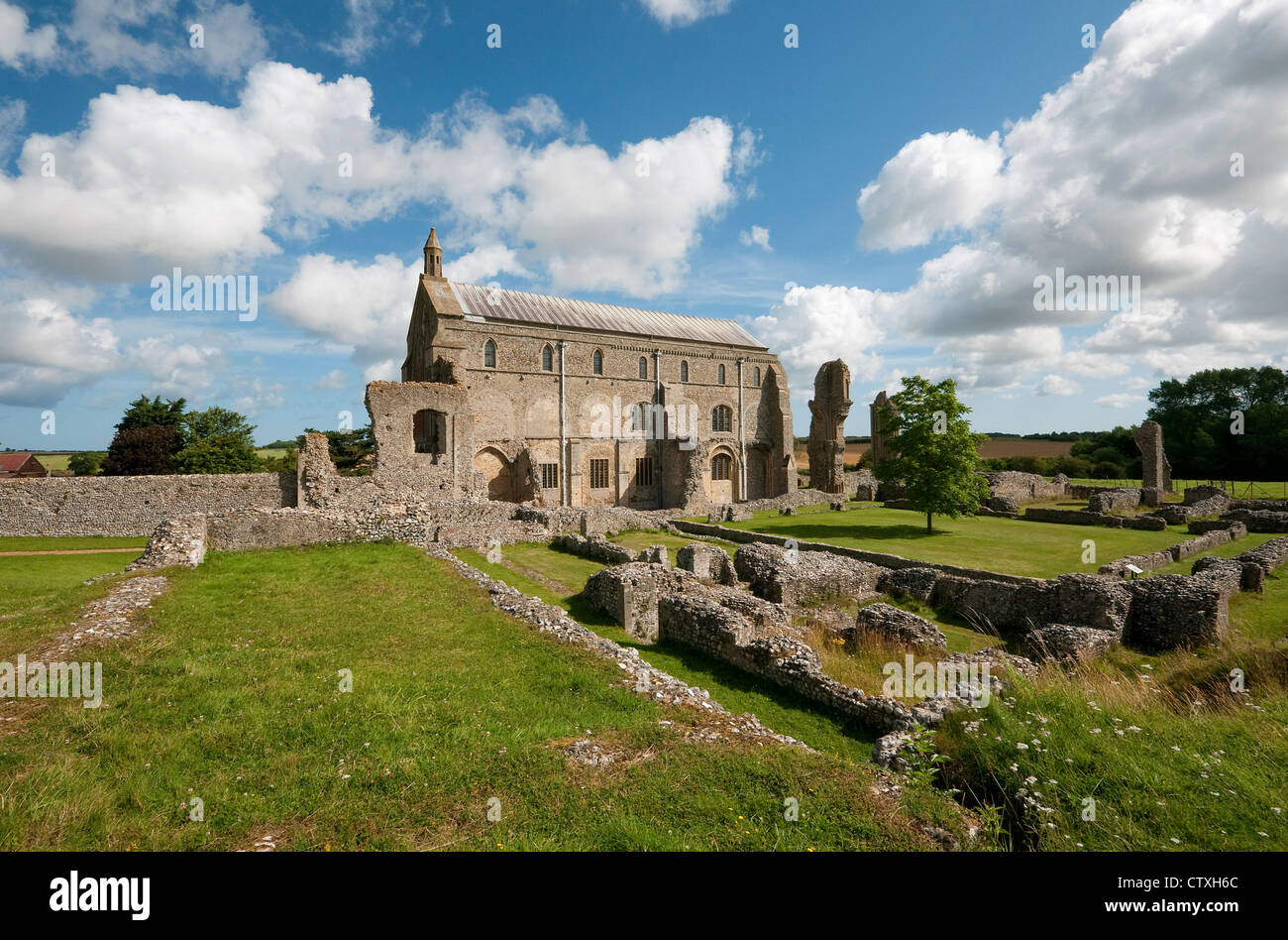 binham priory, north norfolk, england Stock Photo - Alamy