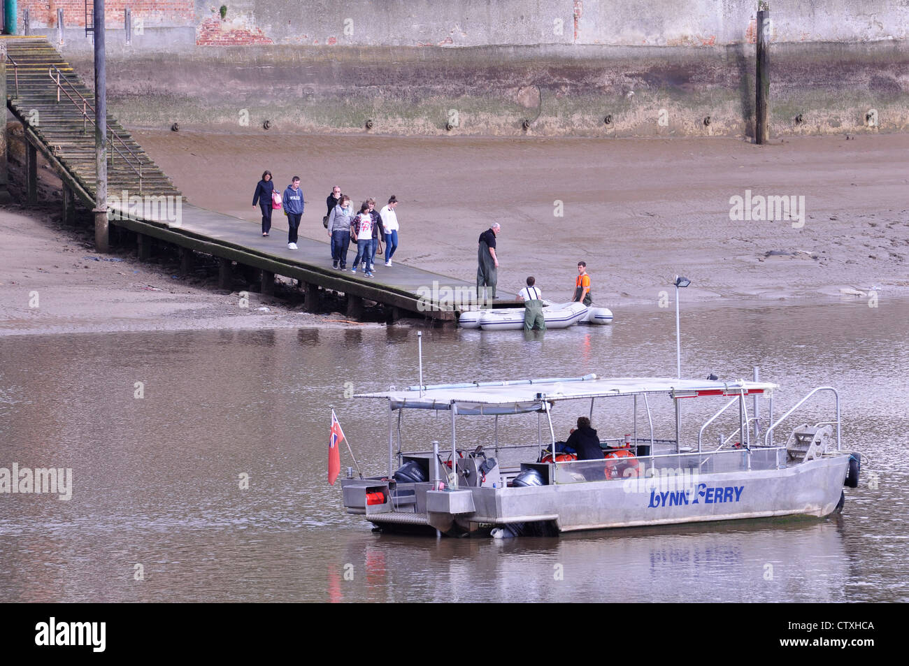 King's Lynn foot passenger ferry Norfolk Stock Photo - Alamy