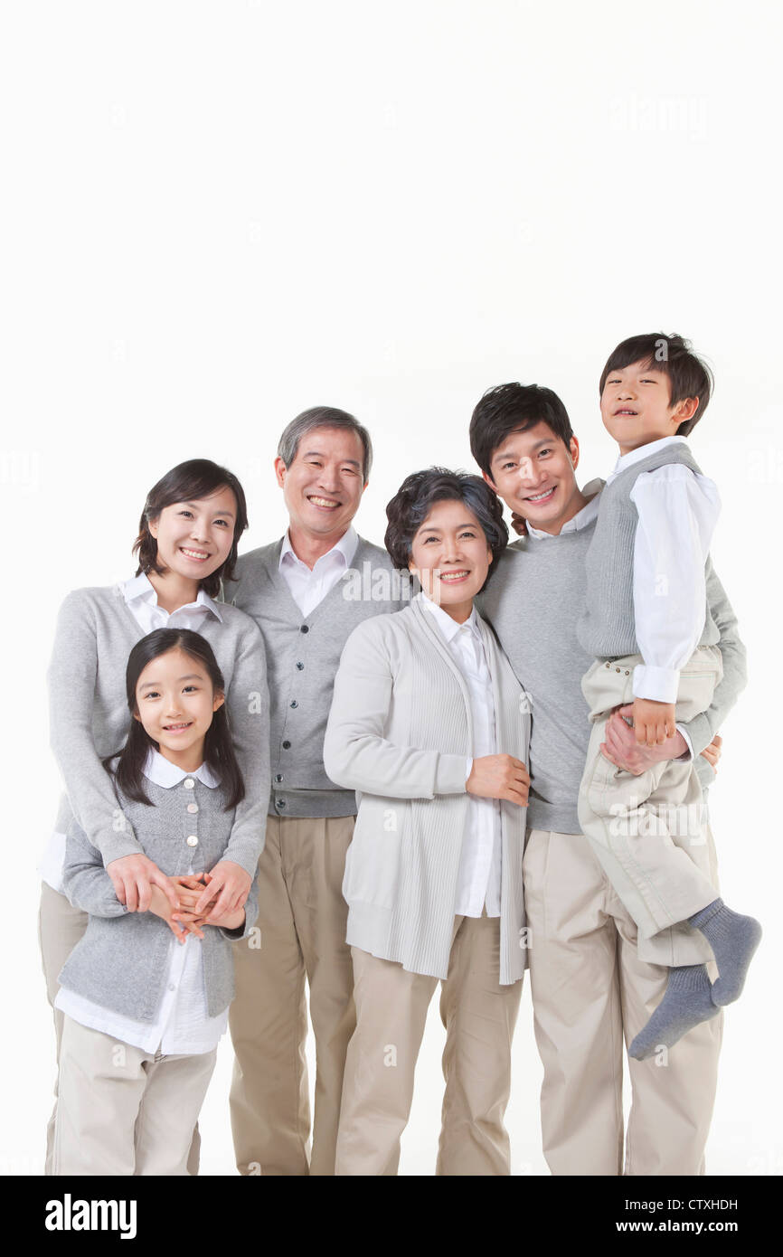 A large family Stock Photo - Alamy