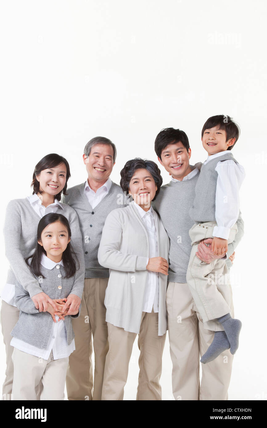 A large family Stock Photo - Alamy