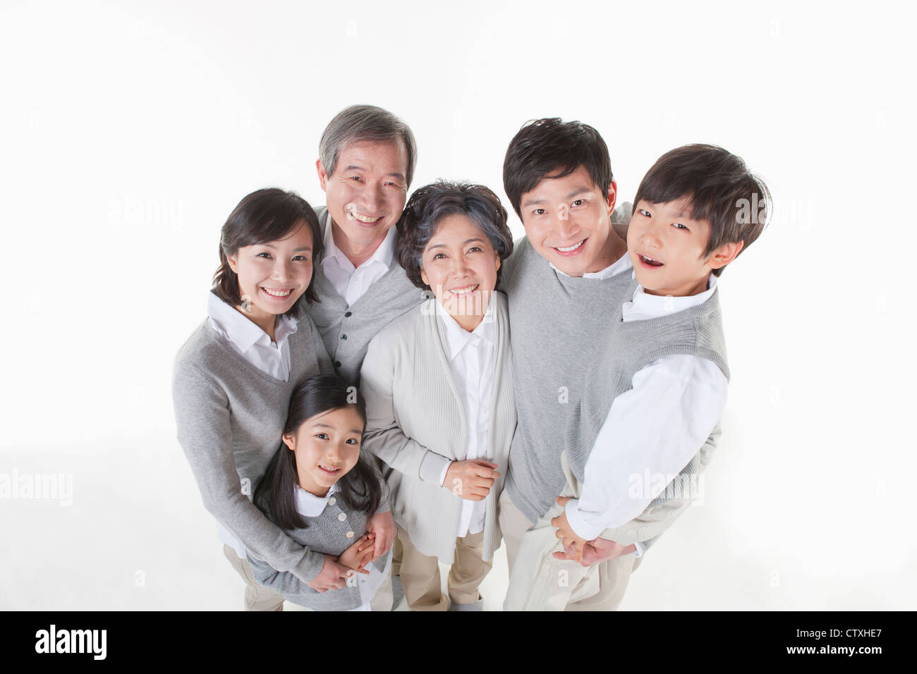 A large family Stock Photo - Alamy