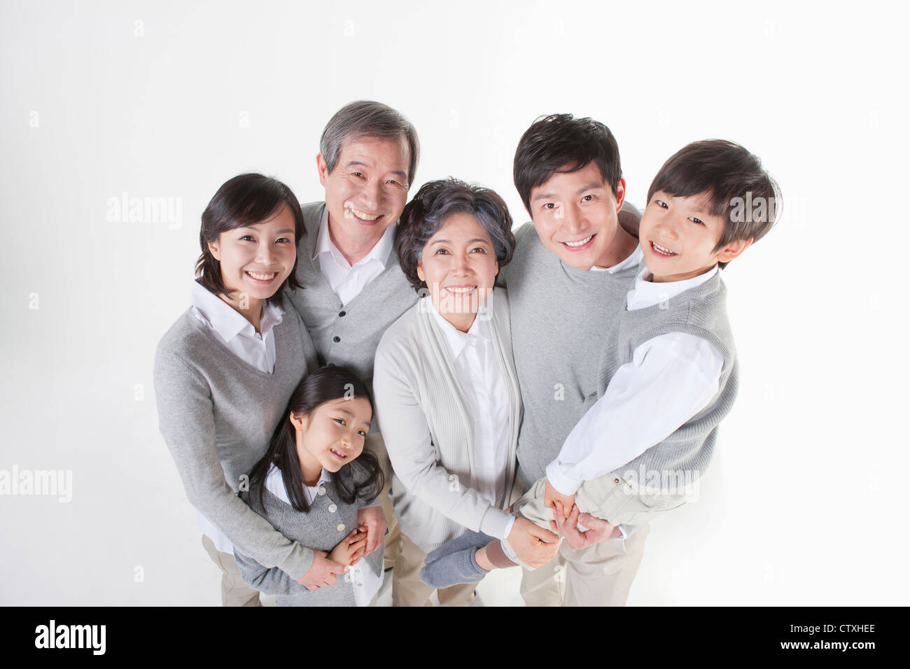 A large family Stock Photo - Alamy