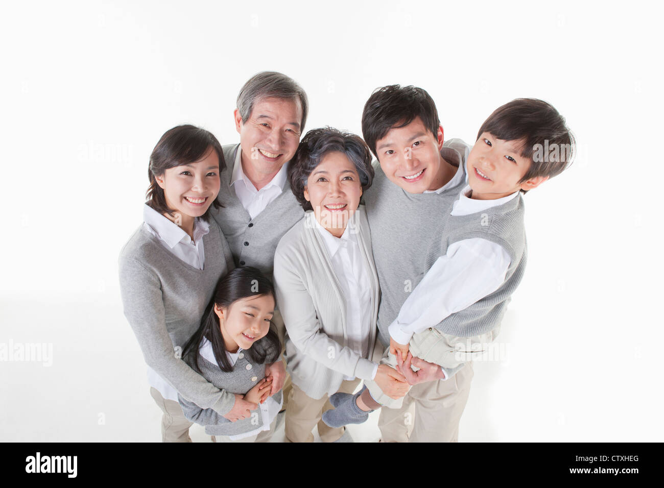 A large family Stock Photo - Alamy