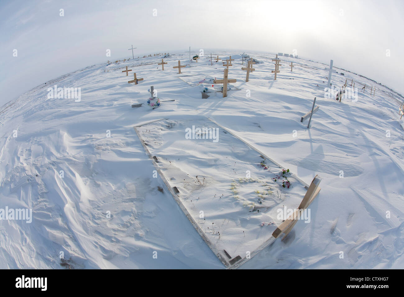 grave yard at the north pole Stock Photo - Alamy