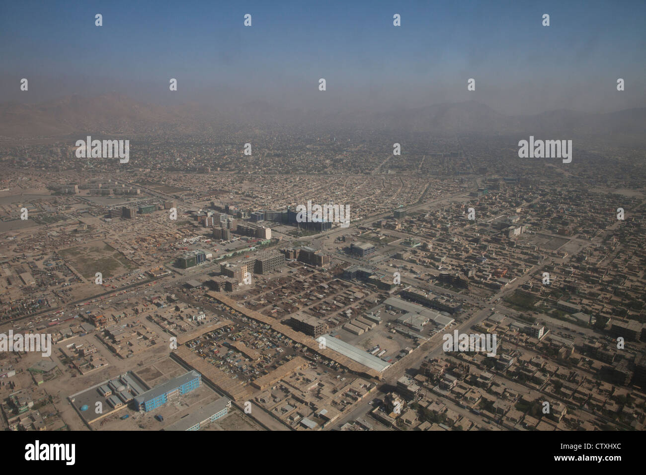 aerial view of kabul, afghanistan Stock Photo - Alamy