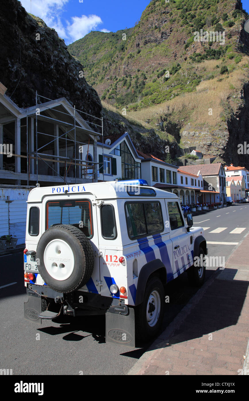police car parking at Sao Vicente Madeira, Portugal, Europe. Photo by ...