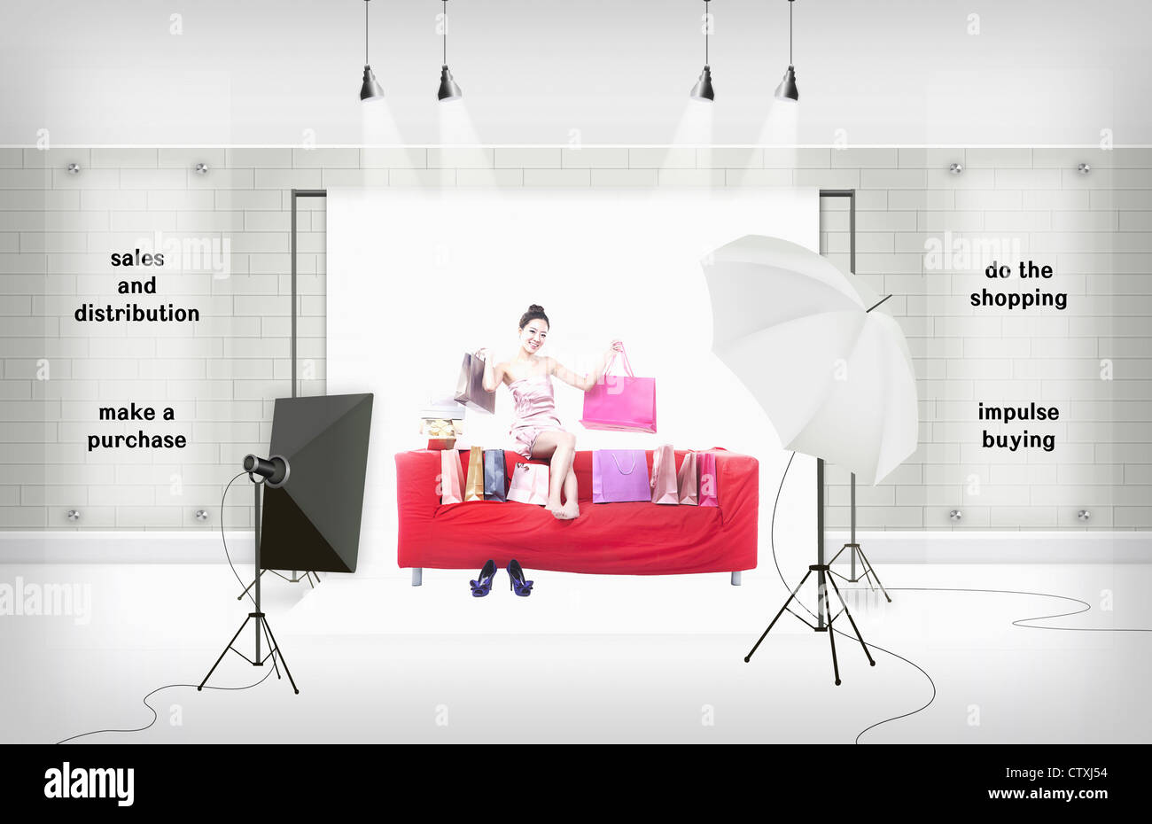 Woman bags studio hi-res stock photography and images - Alamy