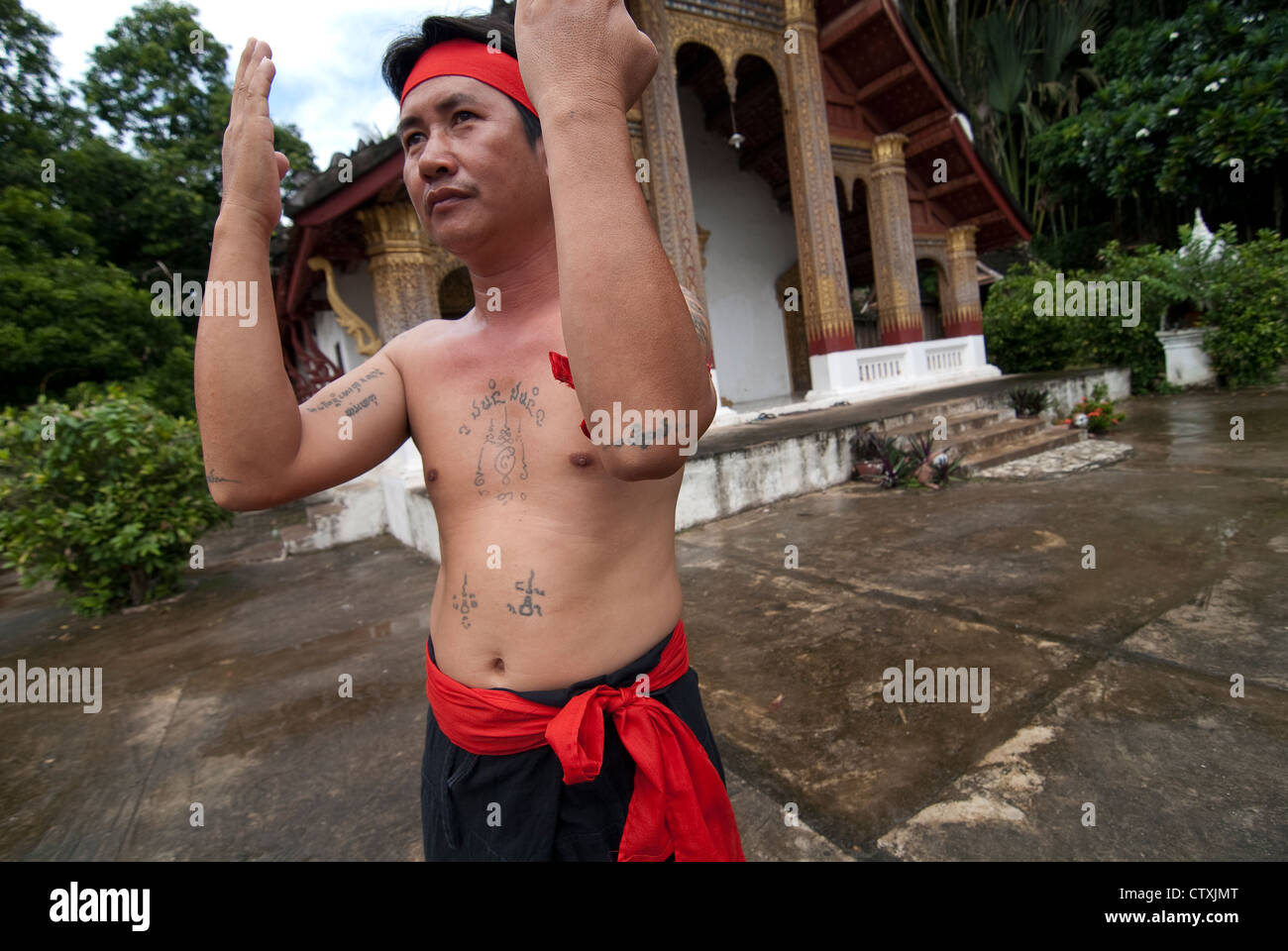 Than Tik. Teacher of traditional dance. Luang Prabang, Laos. The Sak ...