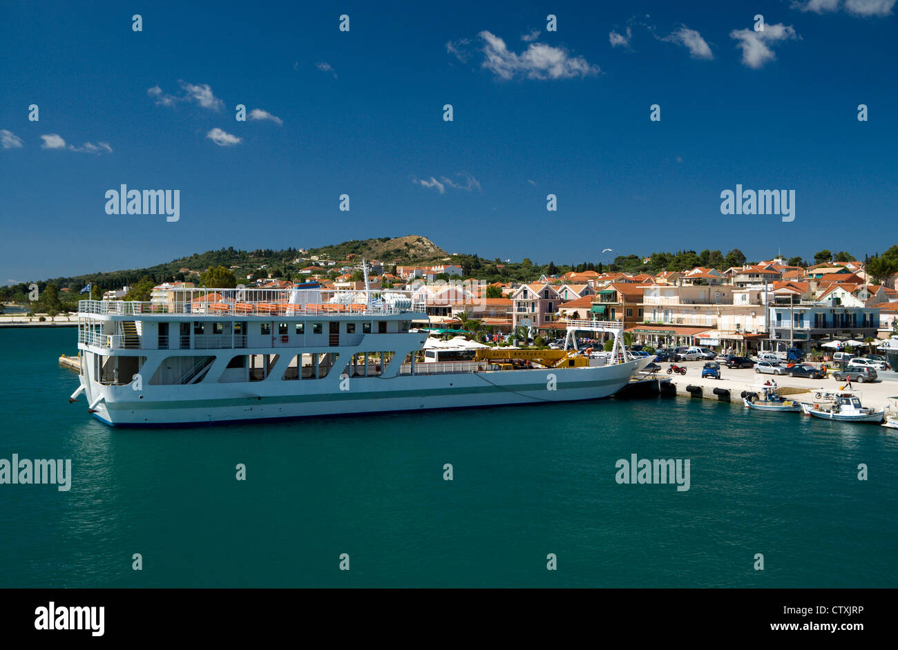 Argostoli-Lixouri ferry,Lixouri harbour and town, Paliki Peninsula ...