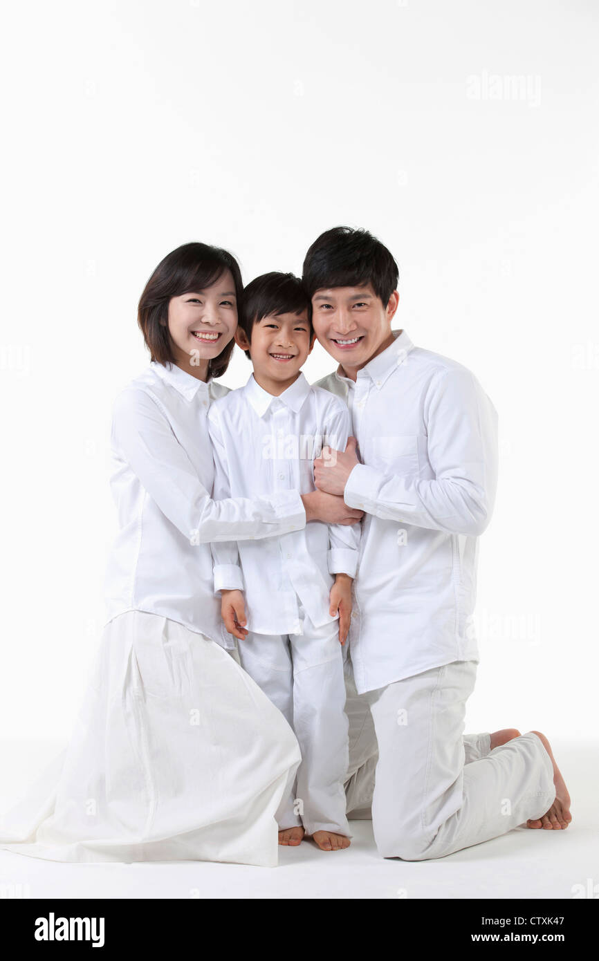 A happy family Stock Photo - Alamy