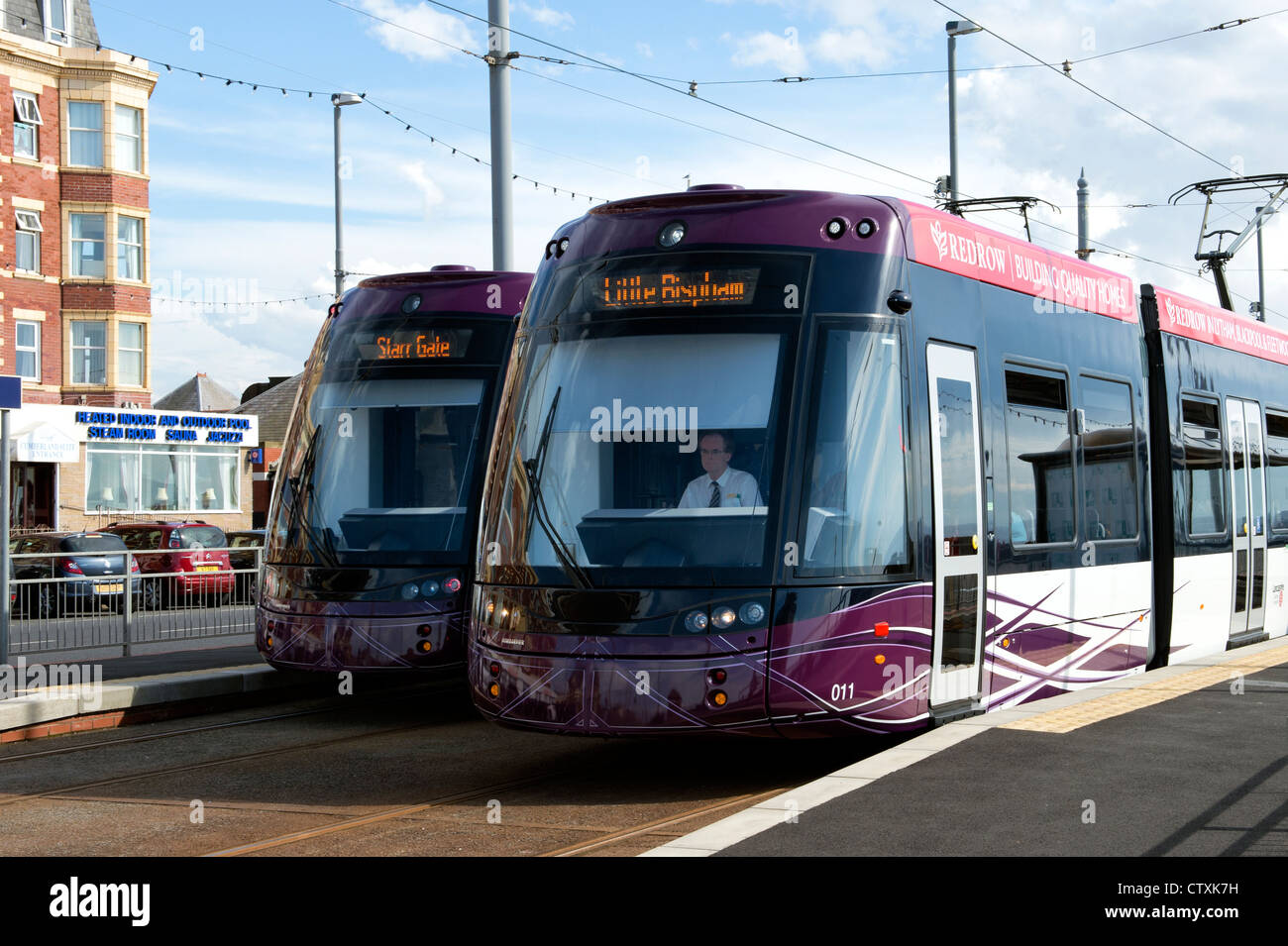 Blackpool trams hi-res stock photography and images - Alamy