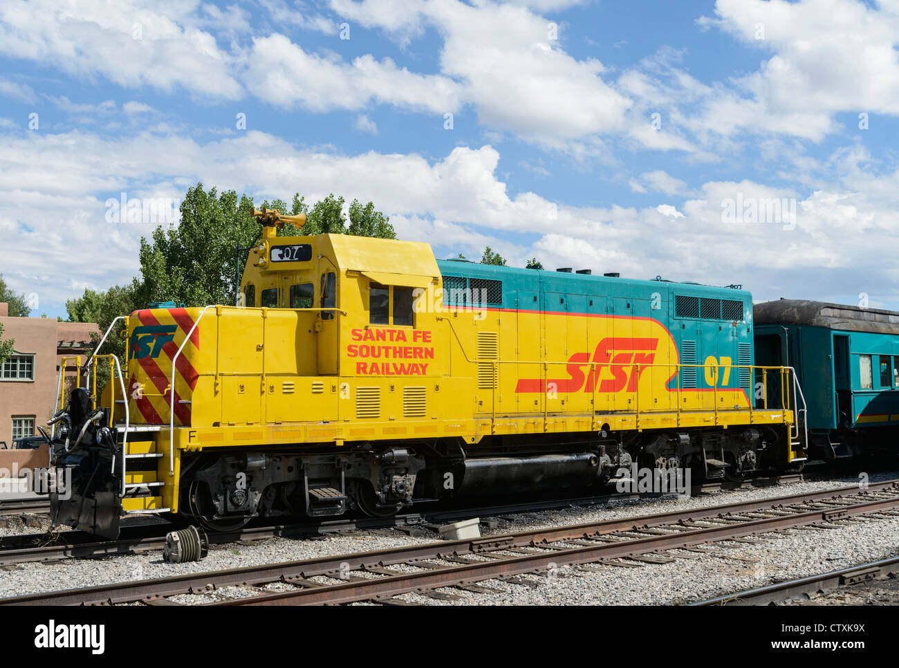Santa Fe Southern Railway locomotive Santa Fe New Mexico USA Stock ...