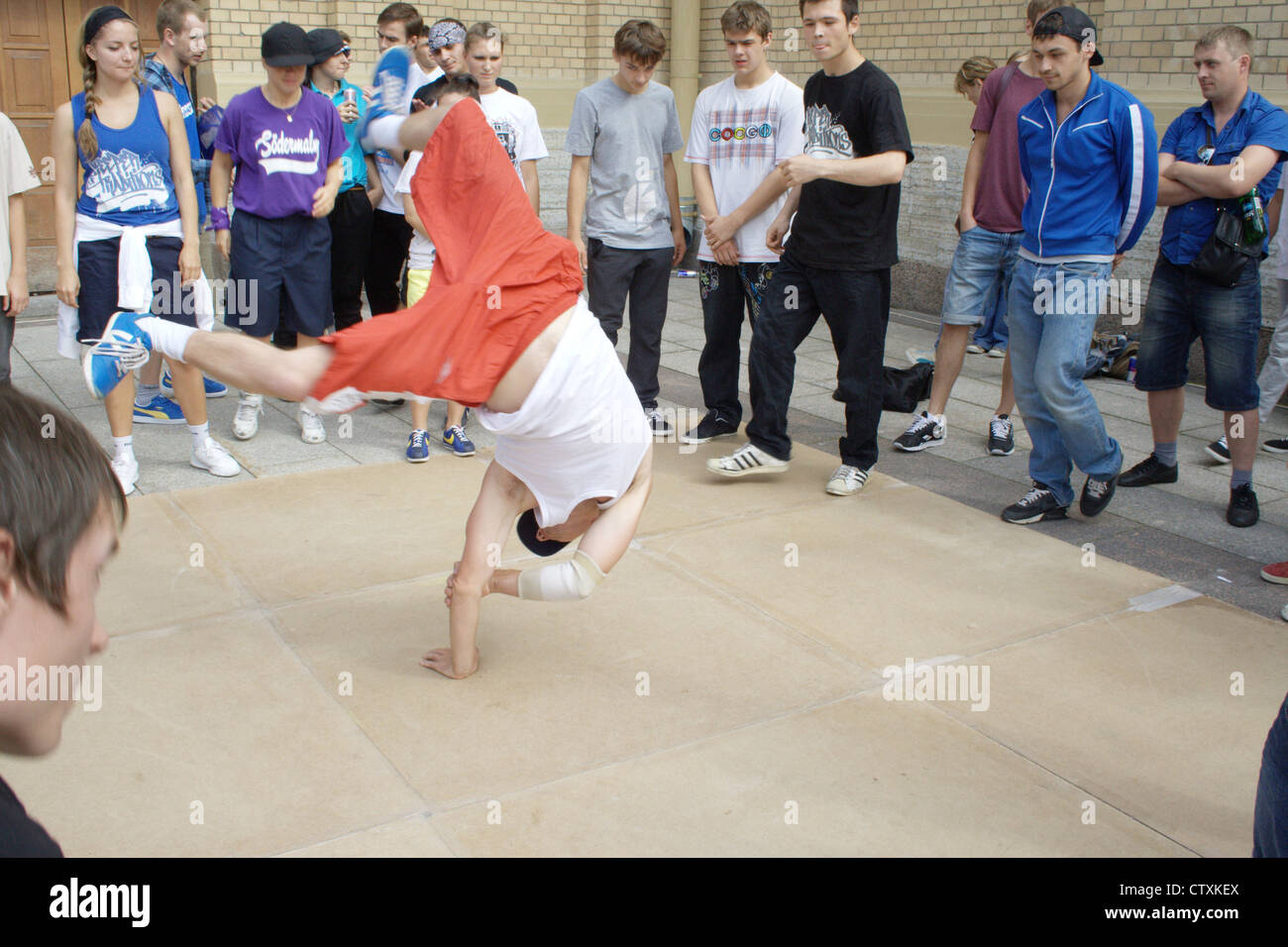 Festival of street dancers held on August 05, 2012 in St. Petersburg ...