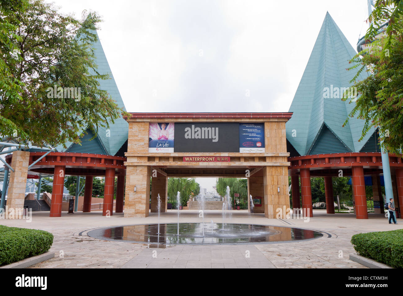 SINGAPORE - MARCH 2012 - Waterfront in Sentosa Resorts World, Singapore ...