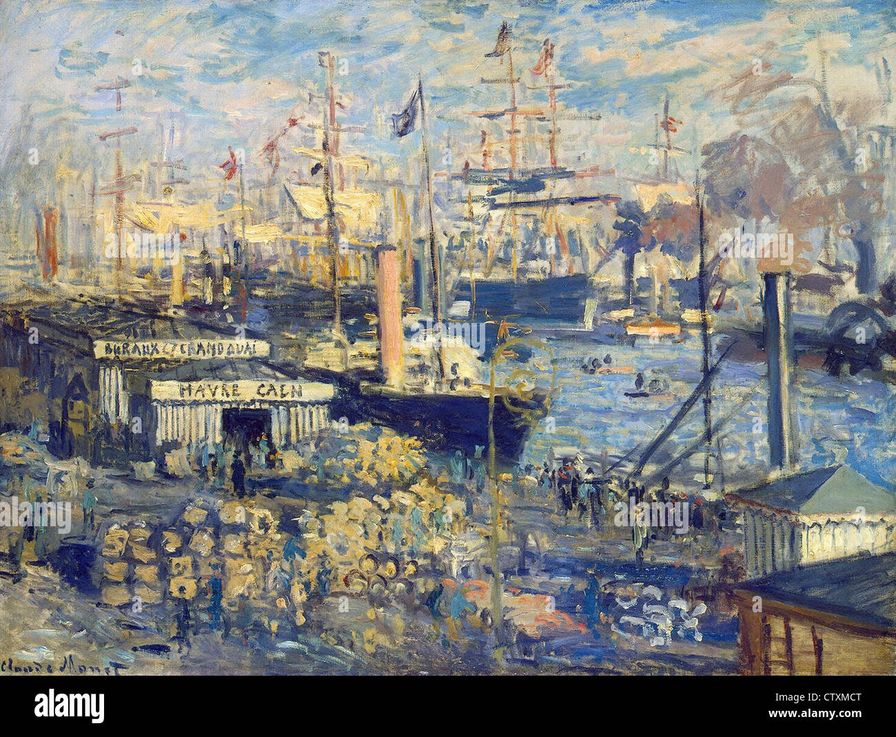 Claude Monet Grand Quai au Havre 1874 Hermitage State Museum - St ...