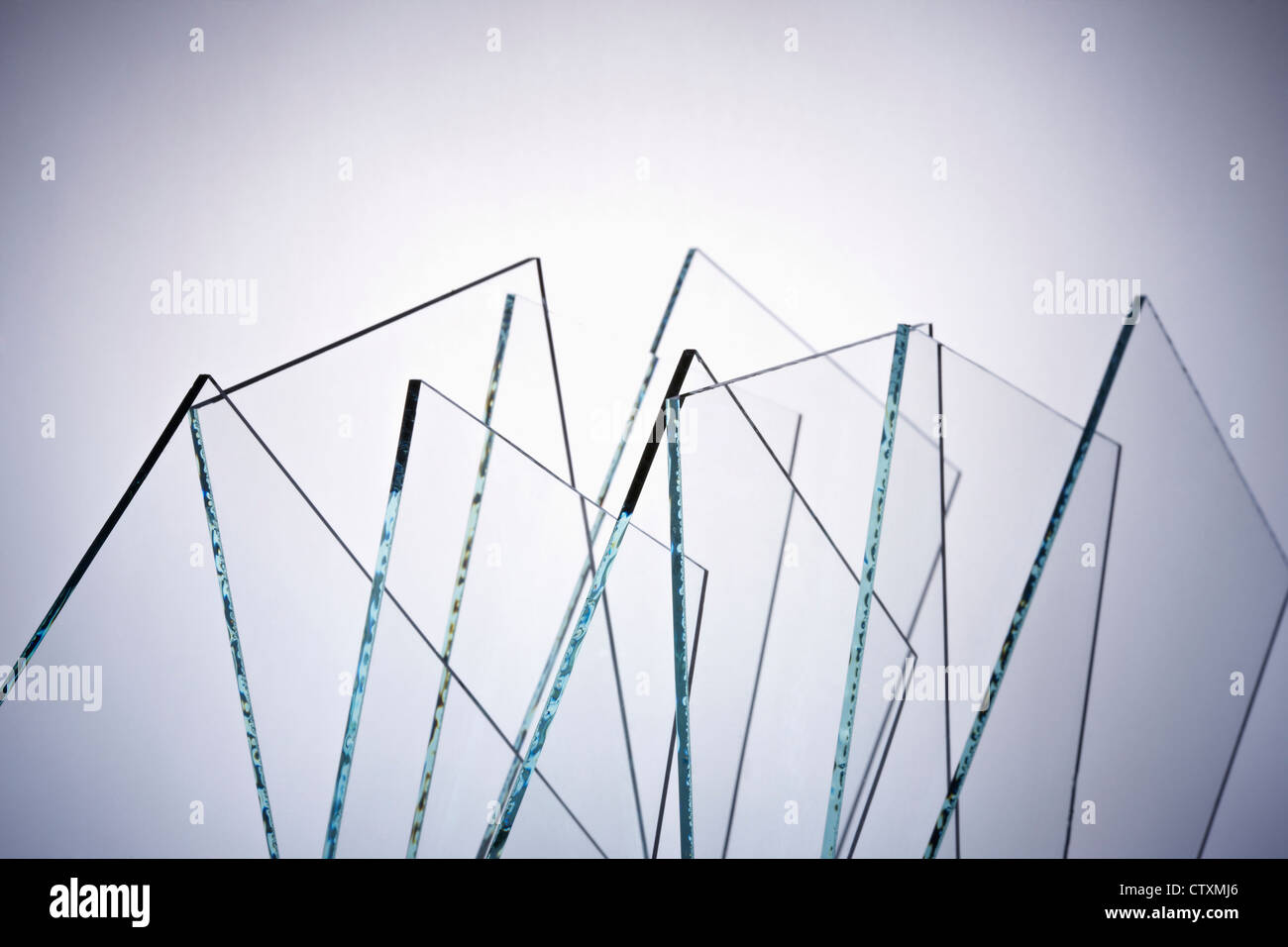 The slice of glass Stock Photo - Alamy