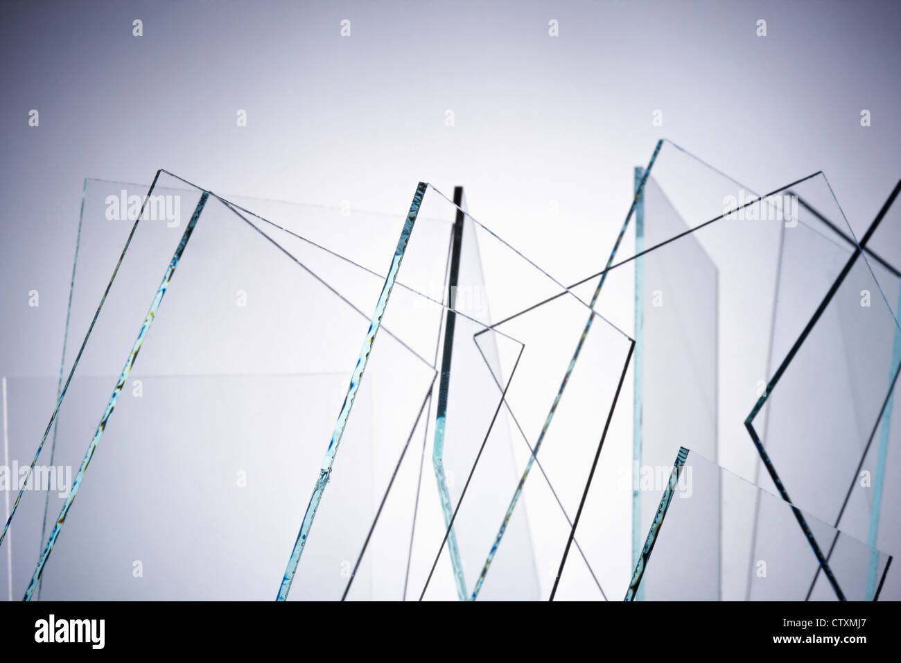 The slice of glass Stock Photo - Alamy