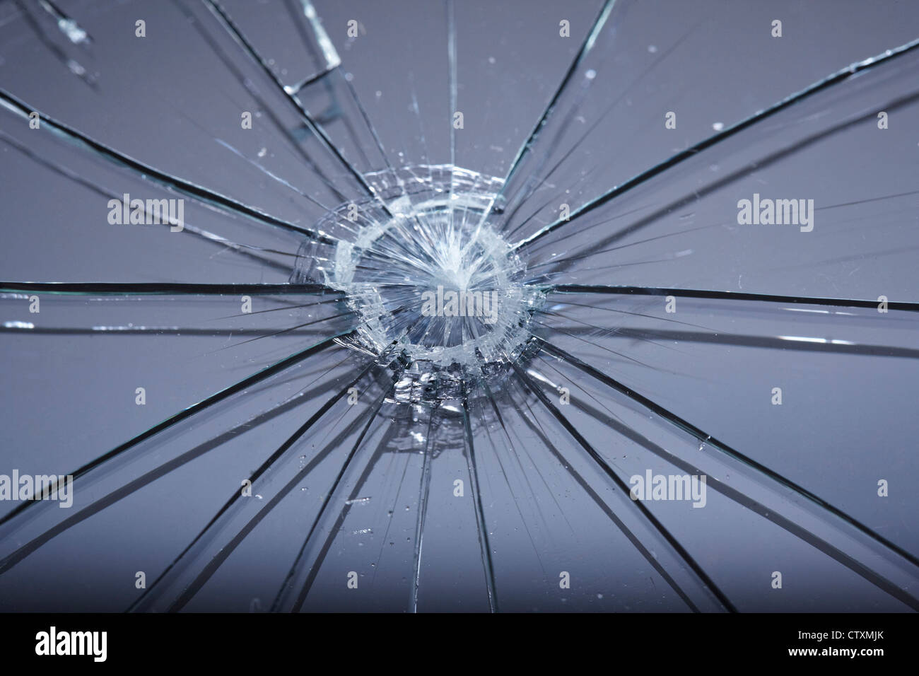 The cracked glass Stock Photo - Alamy