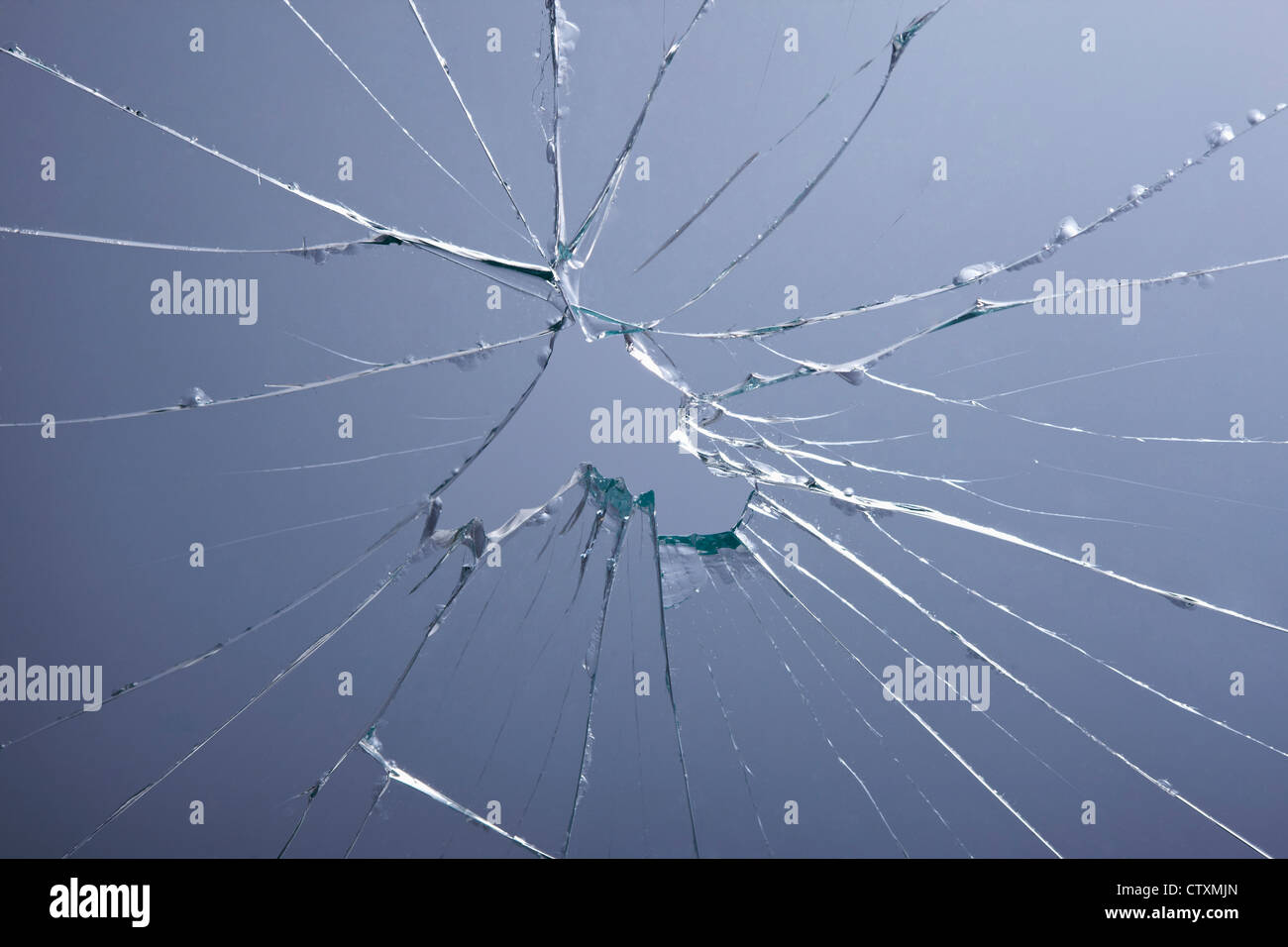 The cracked glass Stock Photo - Alamy