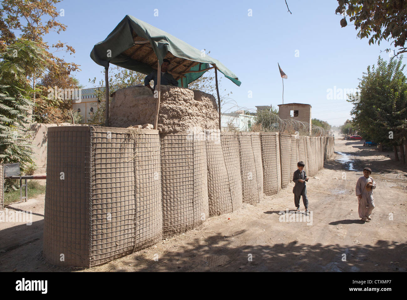 Afghan national Police station in Kunduz, Afghanistan Stock Photo - Alamy