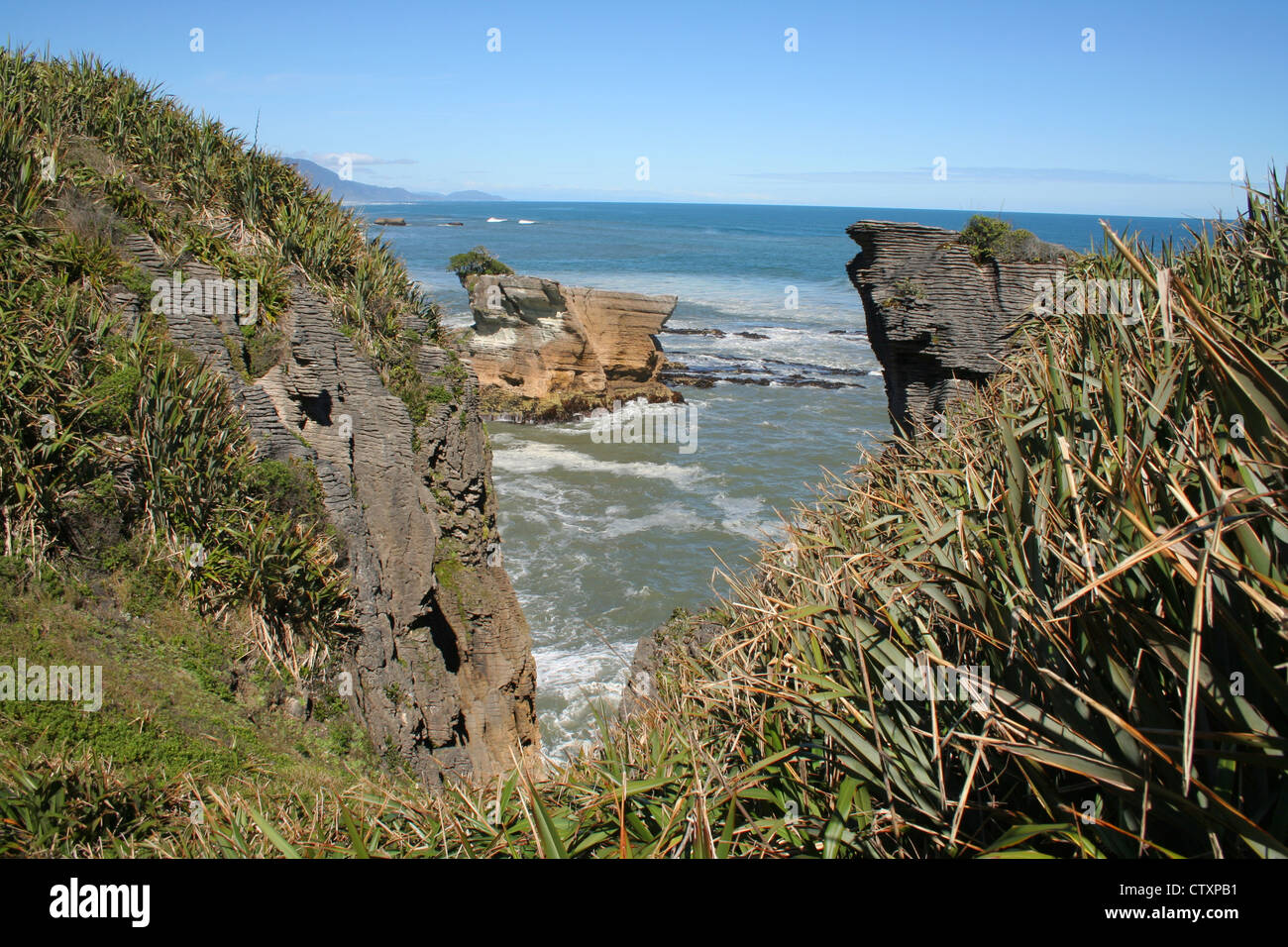 Punakaiki Pancake Rocks, New zealand Stock Photo - Alamy