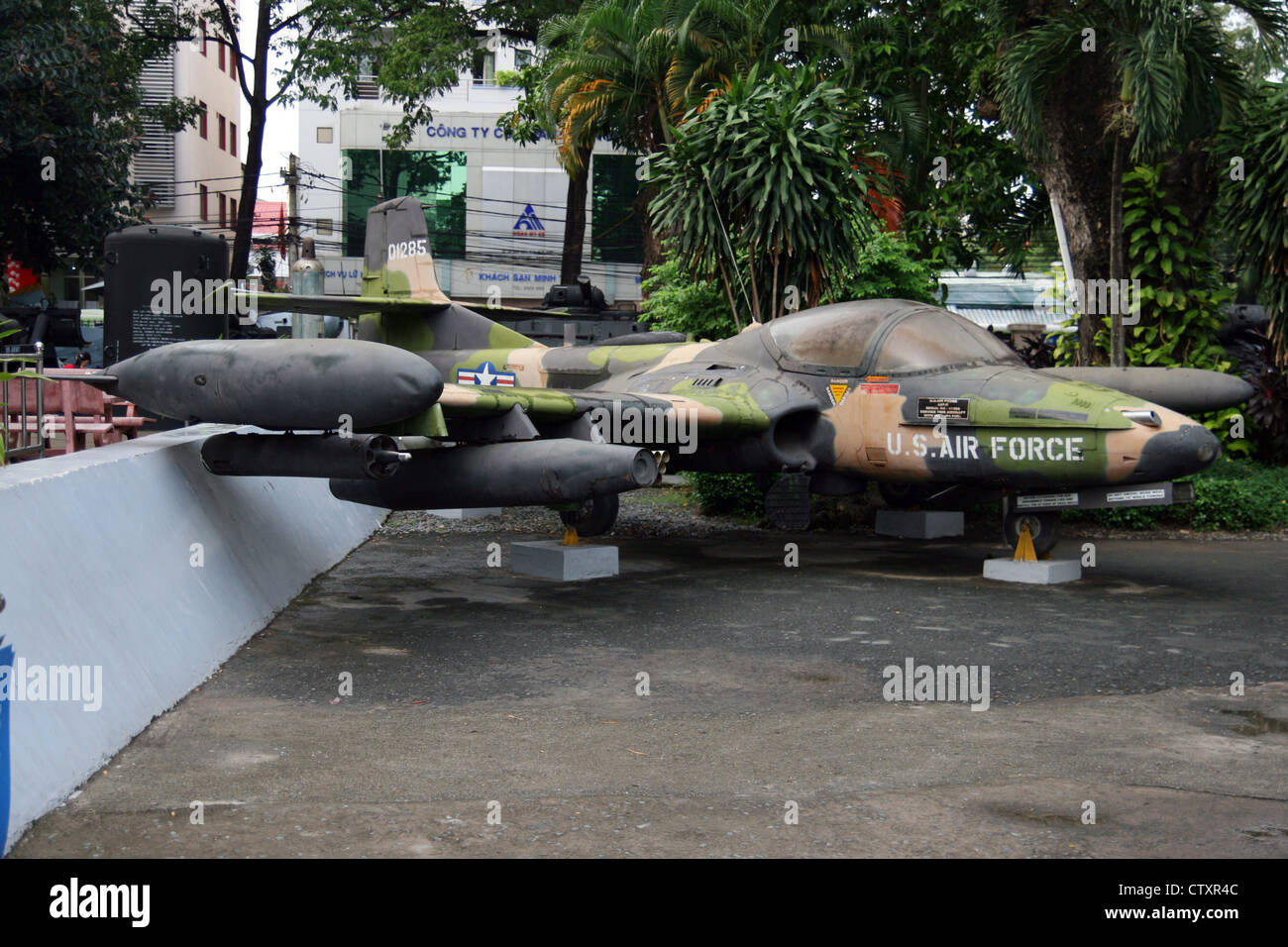 US Air Force Cessna A-37 Dragonfly in a War Museum in Ho Chi Minh City ...