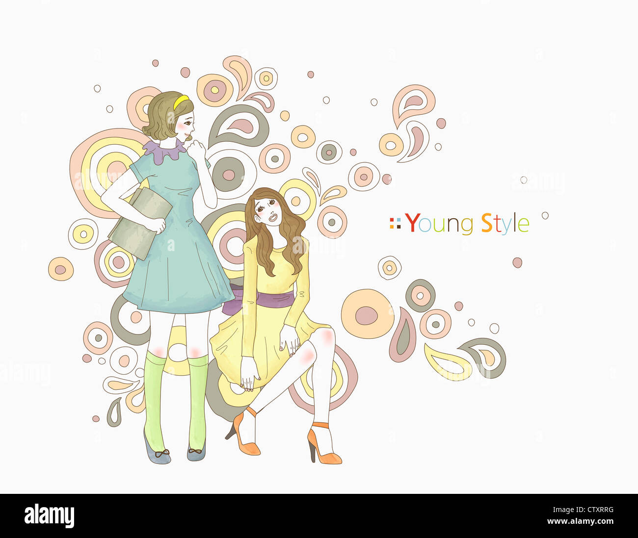 Ladies wearing young style outfit Stock Photo - Alamy