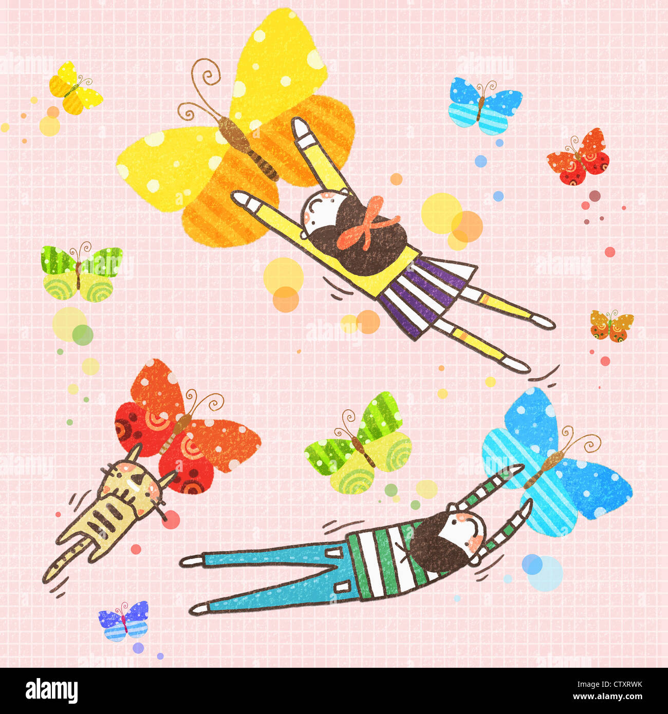 Flying cat 6 hi-res stock photography and images - Alamy