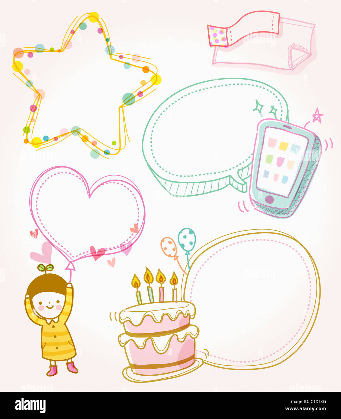 Various memo icons Stock Photo - Alamy