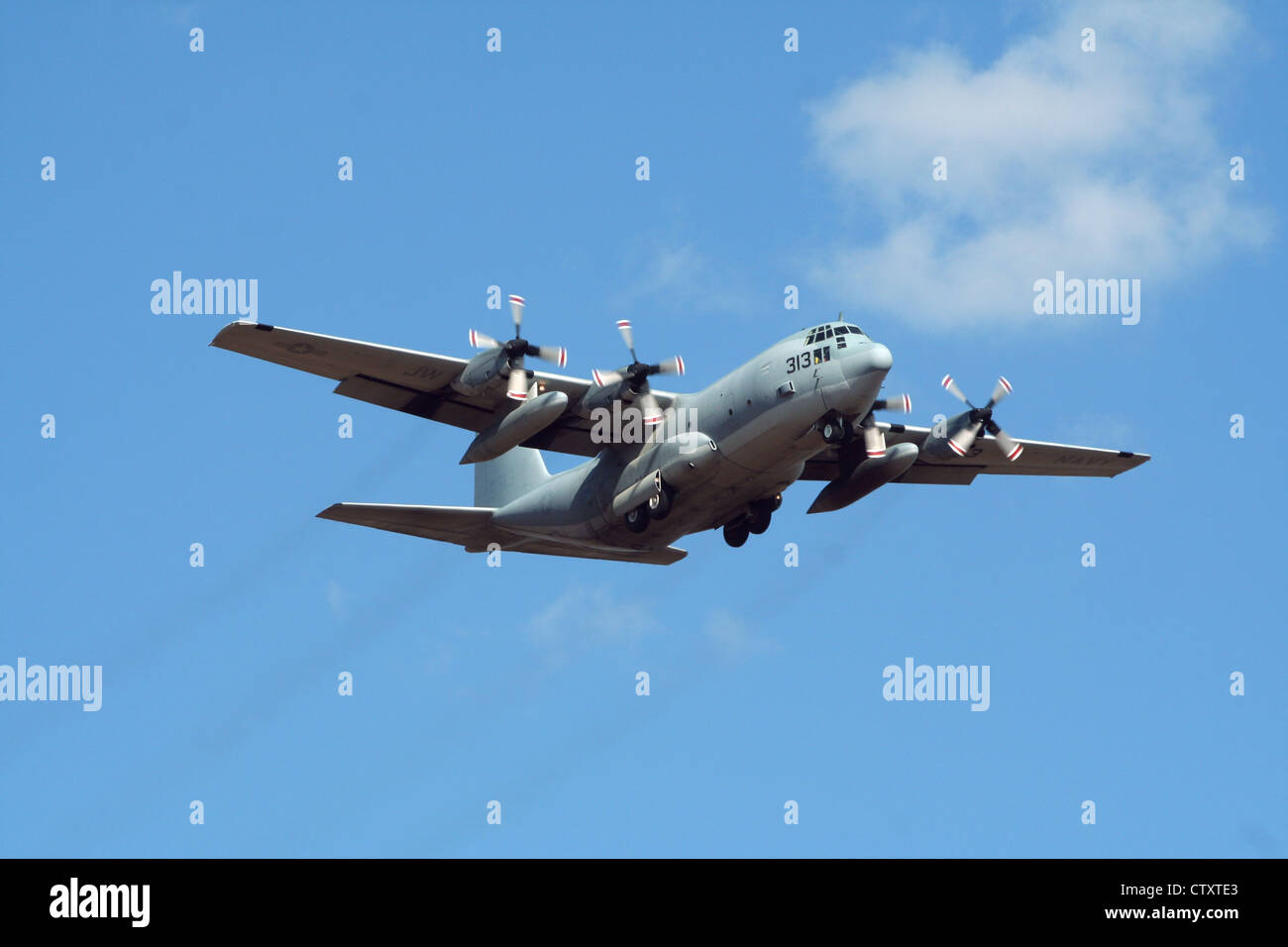 US Navy C-130 Hercules arriving at Darwin Airport Stock Photo - Alamy