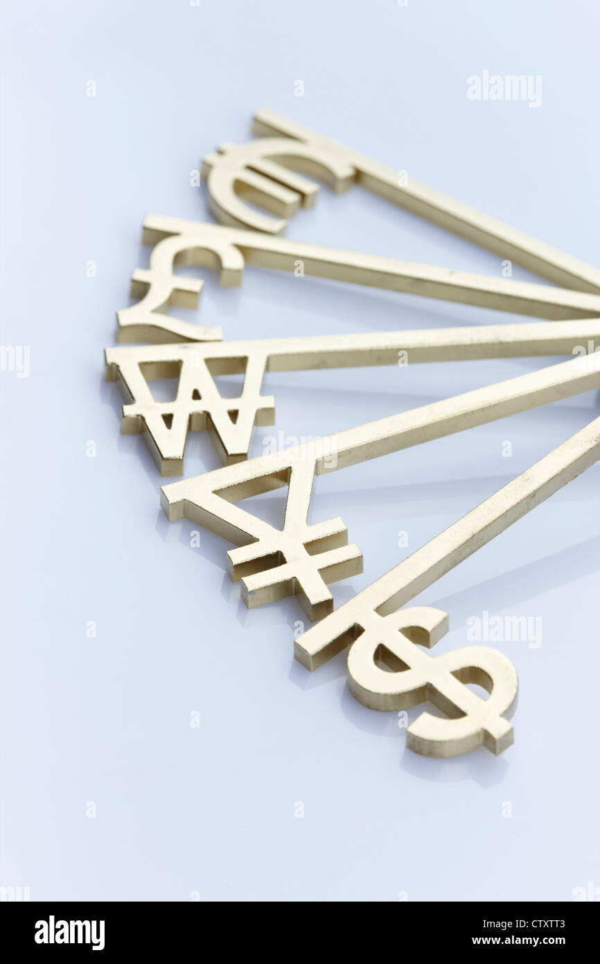 Foreign currency key Stock Photo - Alamy