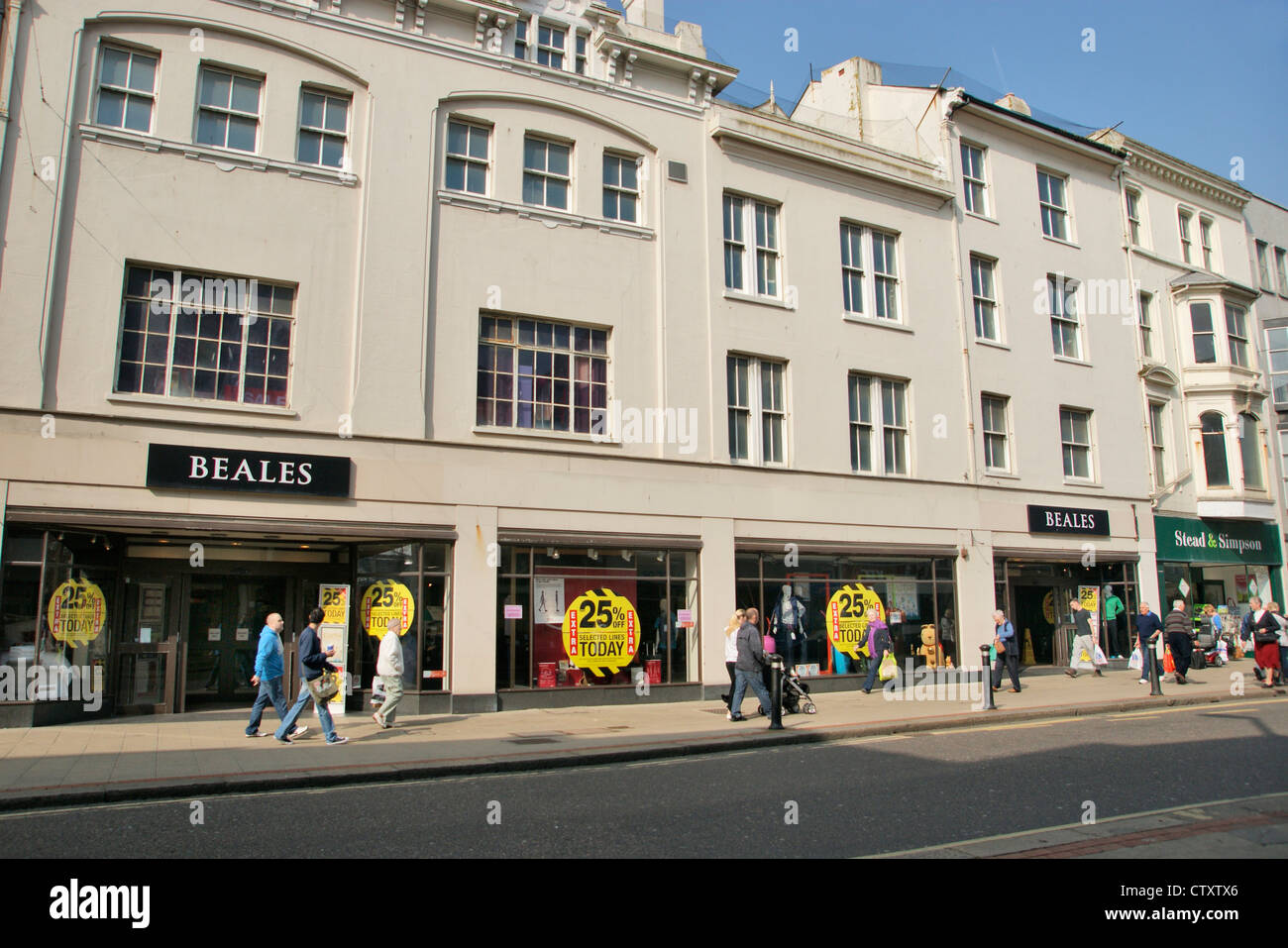 Beales department retailer store with a sale on Worthing West Sussex UK ...