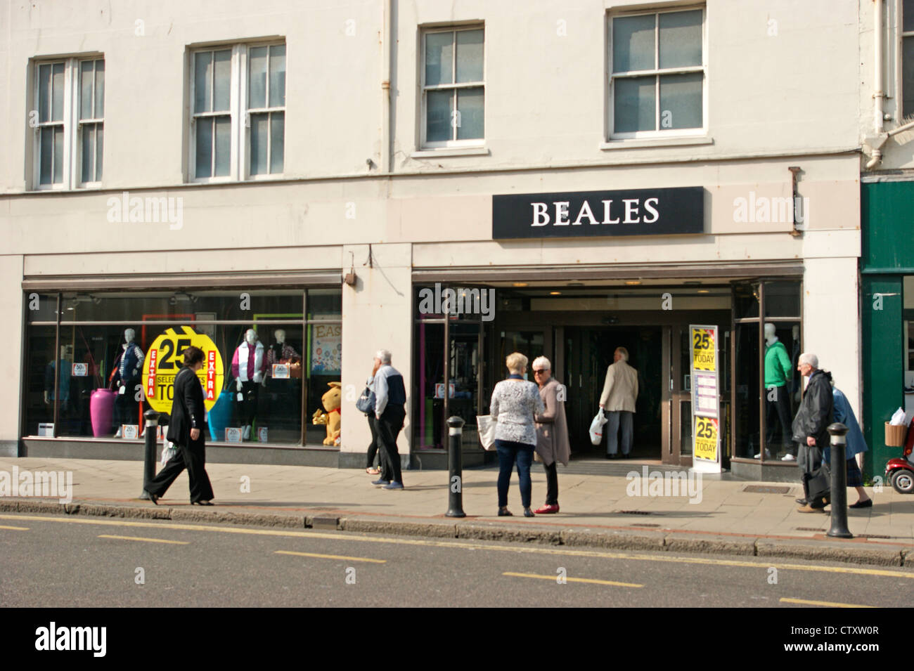 Beales department retailer store with a sale on Worthing West Sussex UK ...