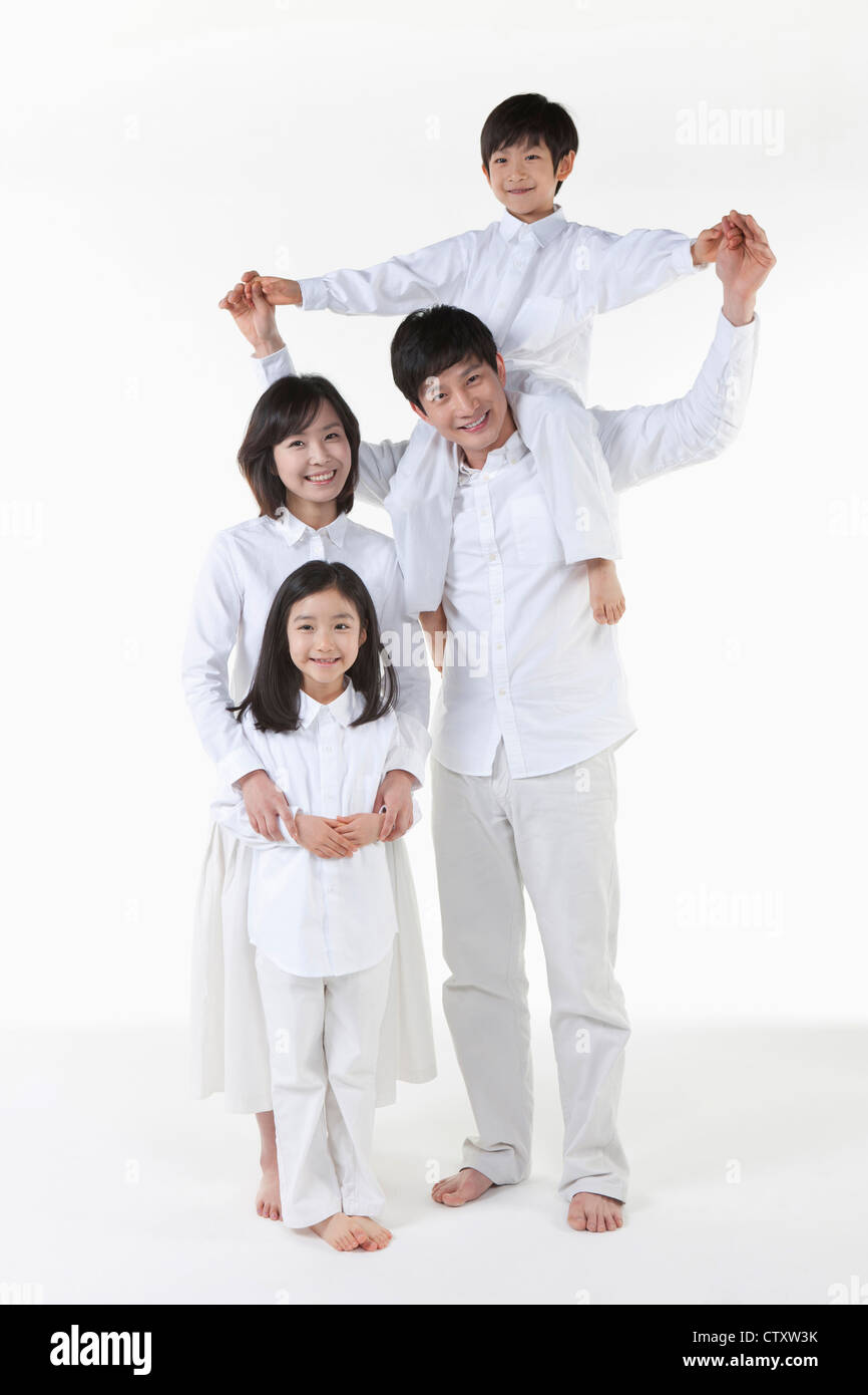 A happy family Stock Photo - Alamy