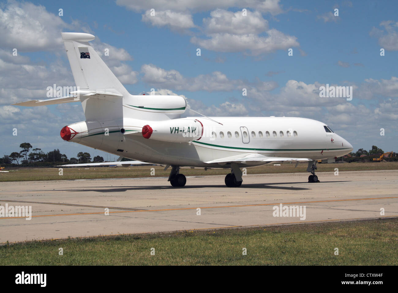 Dassault Falcon 900C Business jet at Melbourne airport Stock Photo - Alamy