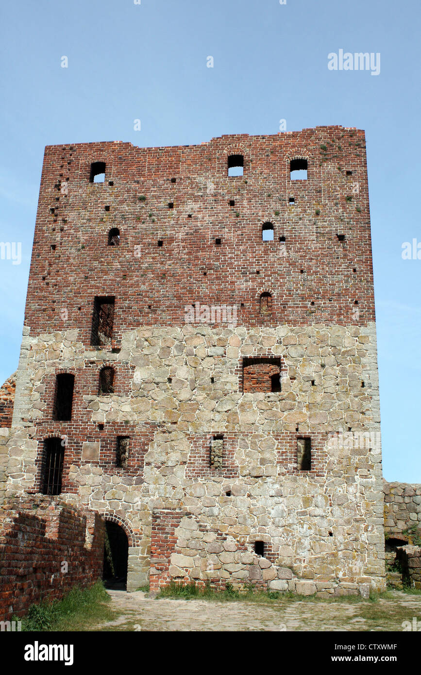 Hammershus ruins on the island Bornholm in Denmark Stock Photo - Alamy