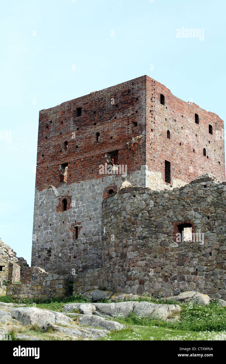 Hammershus ruins of the Danish island Bornholm Stock Photo - Alamy