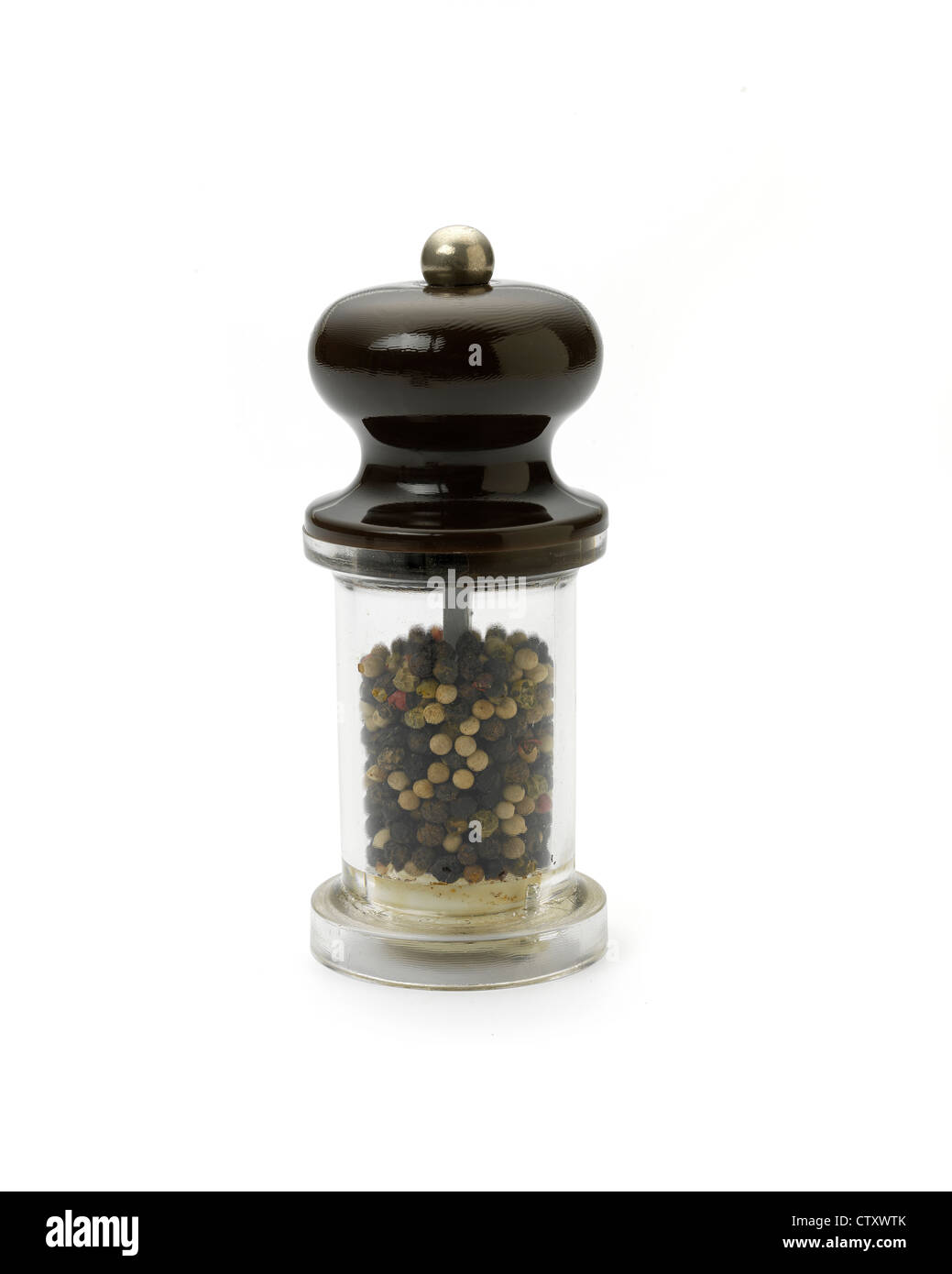 pepper mills on white background Stock Photo - Alamy