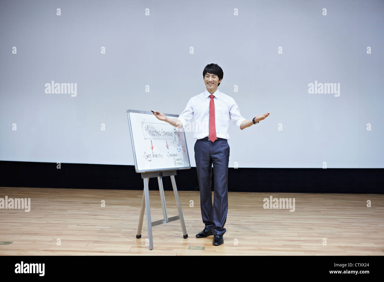 Presentation stage whiteboard hi-res stock photography and images - Alamy